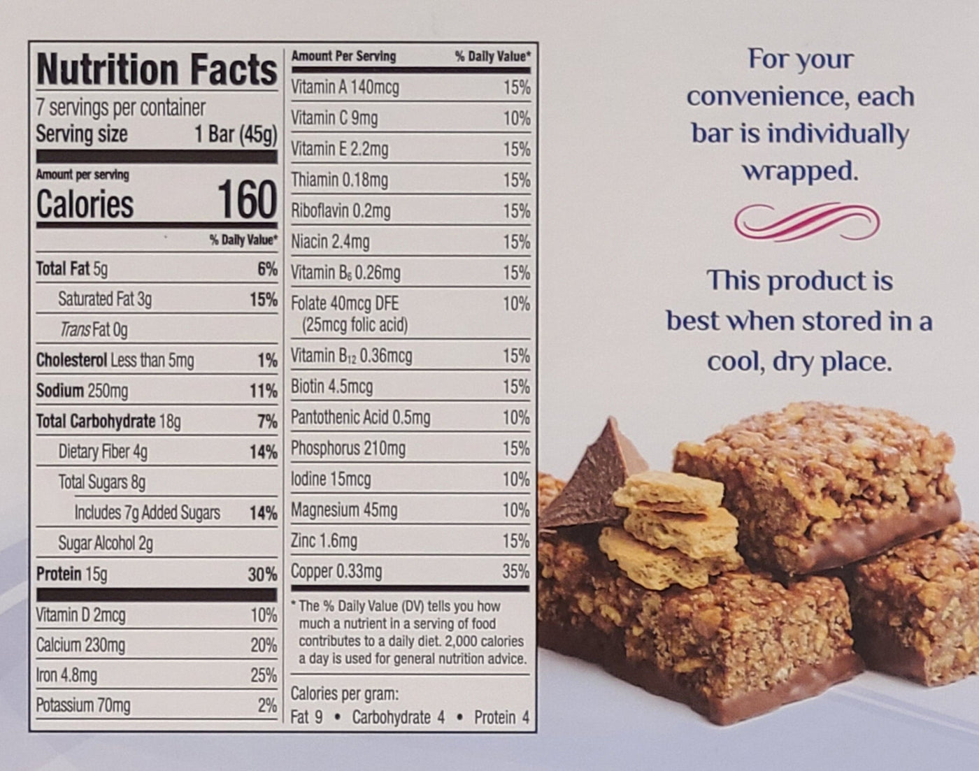 Fudge Graham Protein Bars - New Direction Weight Loss Bars – Bariatric ...